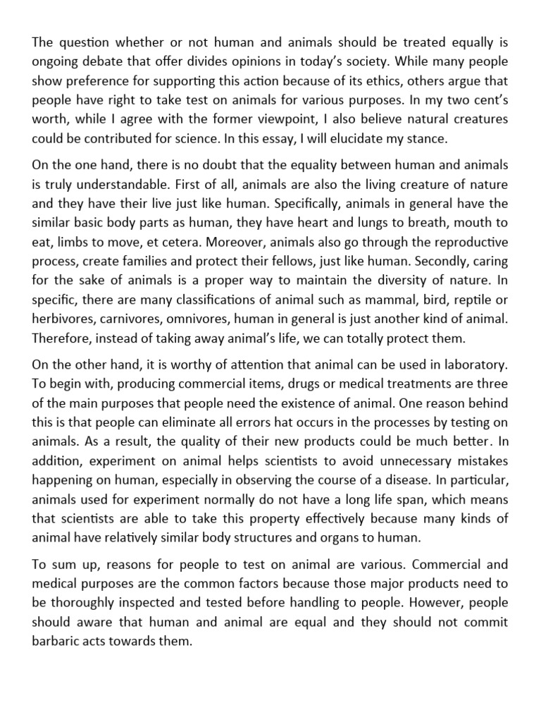 Animal Equal | PDF