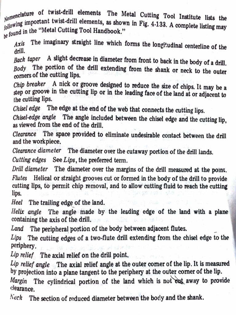 Drills | Download Free PDF | Drilling | Cutting