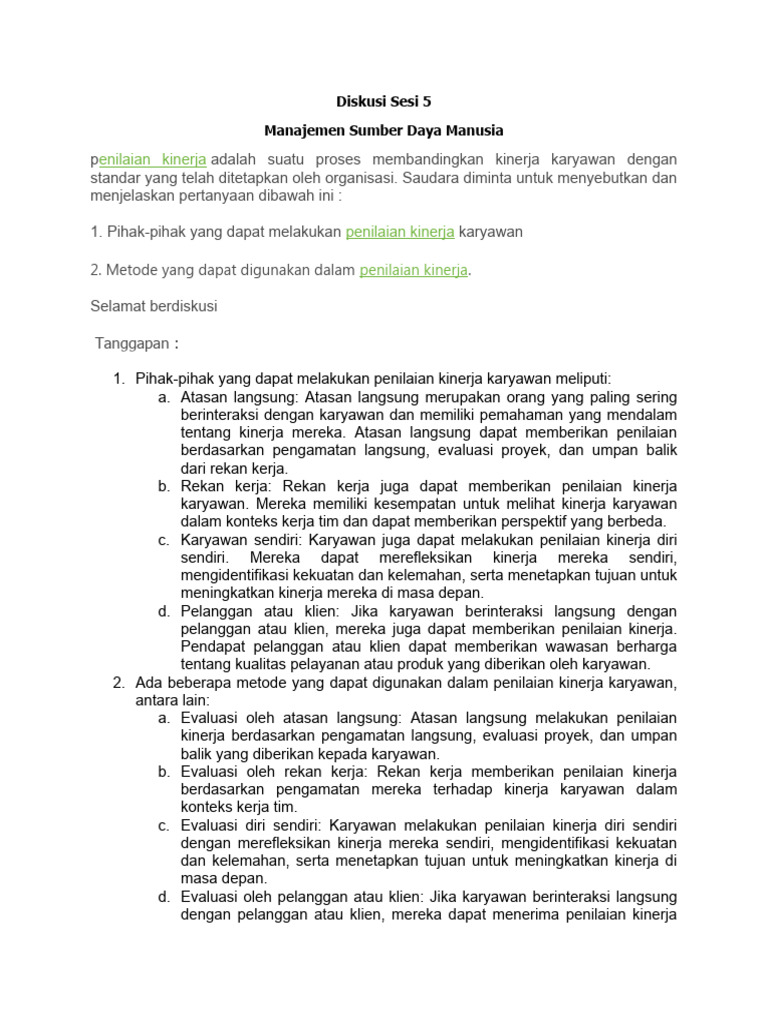 Diskusi Sesi 5 | PDF