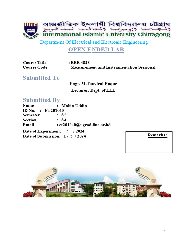 Open Ended Lab Et1201040 Pdf Resistor Electrical Resistance And Conductance