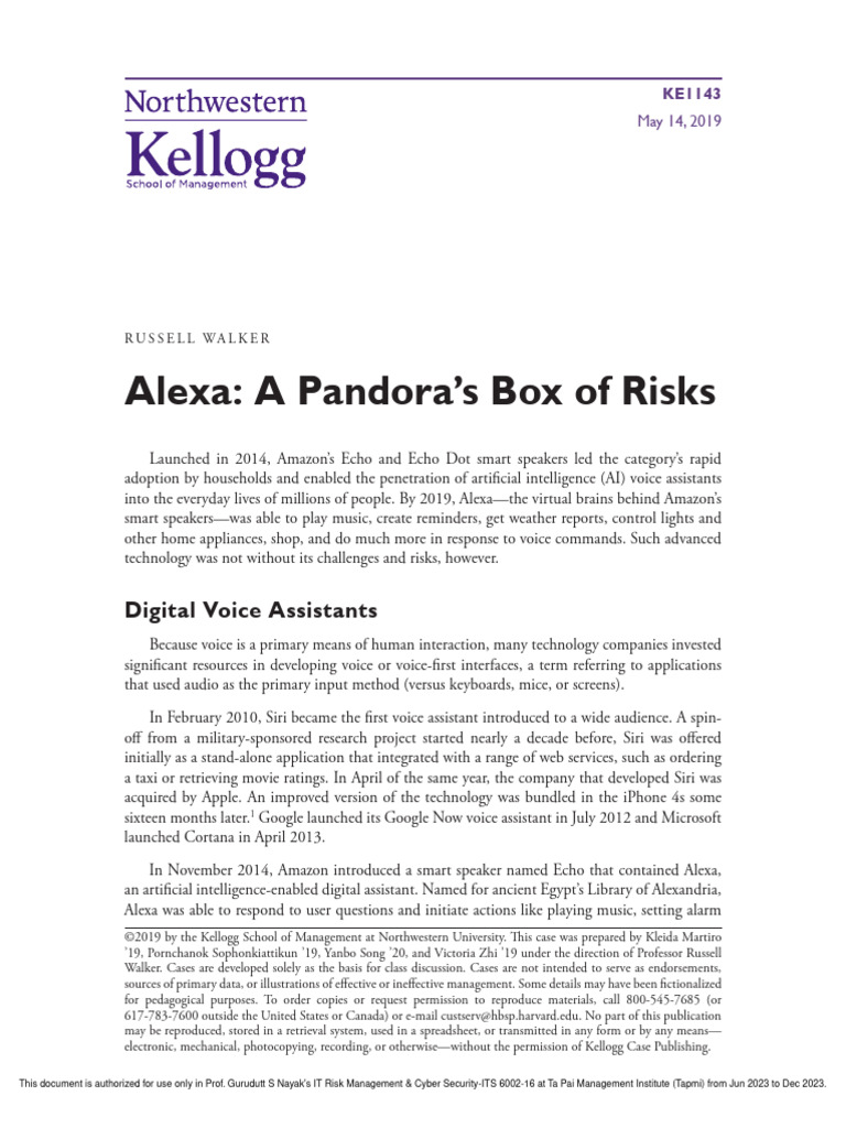 Alexa's Impact and Risks | PDF | Amazon Echo | Siri