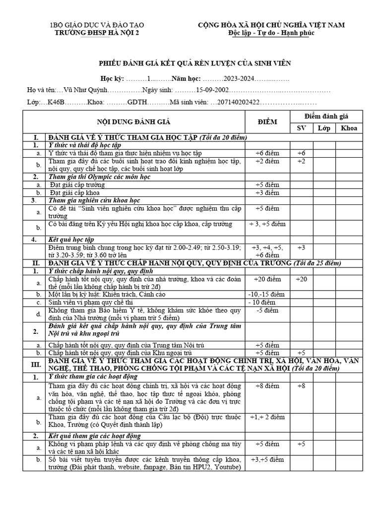 Vũ Như Qu NH | PDF