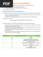 Bond Angle Chart | PDF | Stereochemistry | Atomic