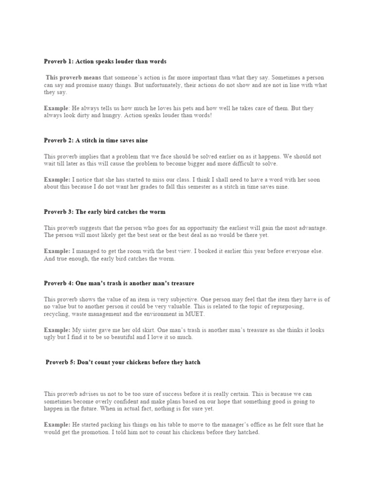 Proverbs | PDF | Proverb | Knowledge