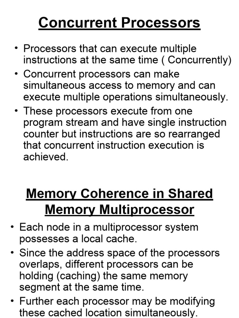 Concurrent Access Pdf Operating System Technology Parallel Computing