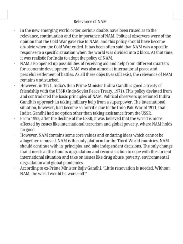 RelevanceofNAM Polsc | PDF