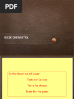 GCSE Chemistry: Gas Tests & Flame Colors | PDF