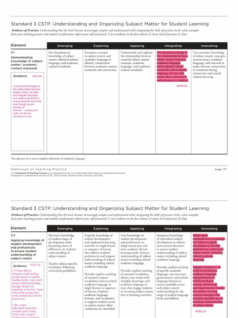 Spring 2024 CSTP 3 | PDF