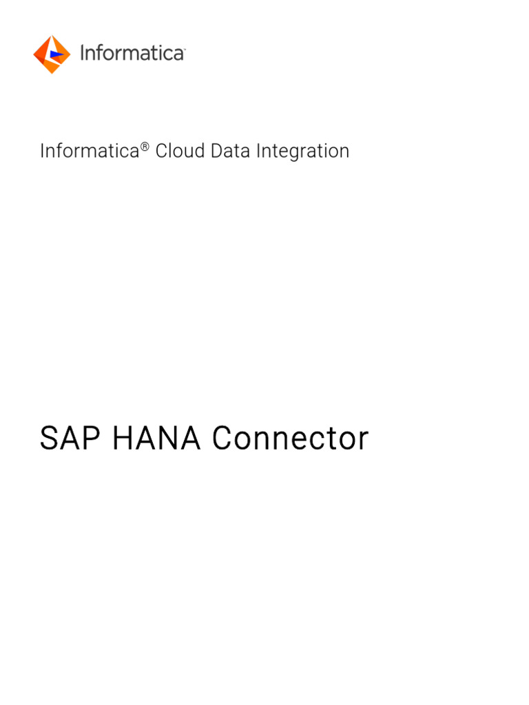 Cdi (Sap-Hana) Connector en | PDF | Parameter (Computer Programming) | Databases