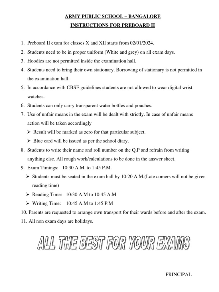Instructions For Preboard Ii-1 | PDF
