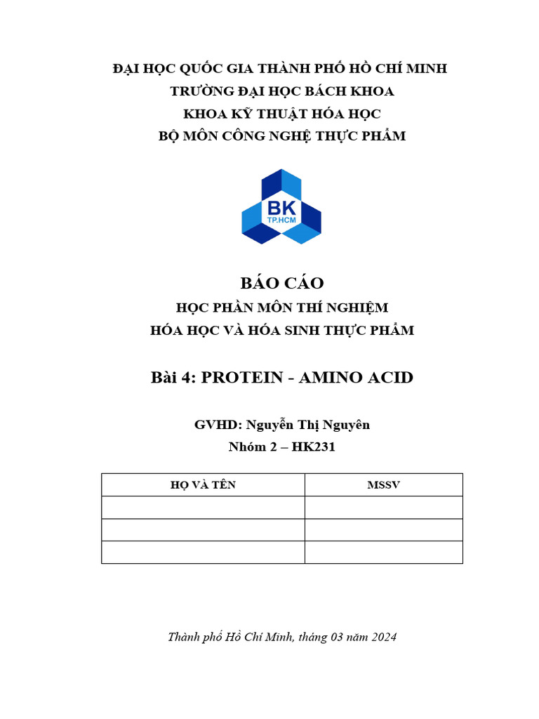 HK232 - CH2049 - CT6 - Nhóm 02 - Bài 04.1 | PDF
