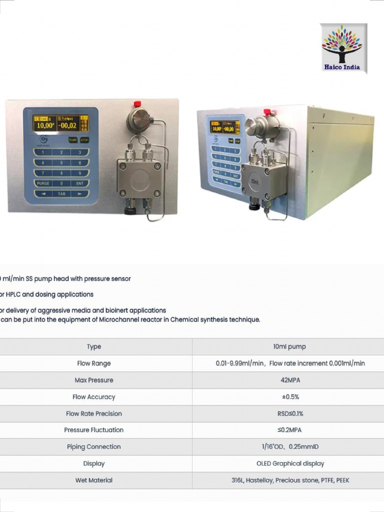 Column Washing Pump | PDF