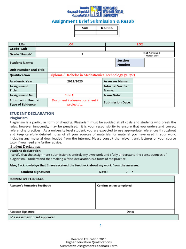 Assignment Front and Feedback Covers | PDF | Fires | Hazards