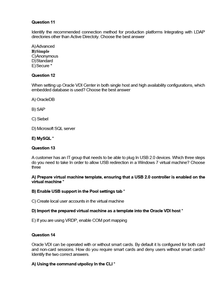 Questions 11 20 | PDF | Active Directory | Desktop Virtualization