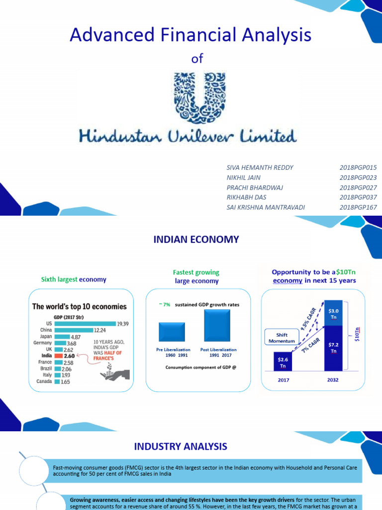 Group 7 Final Project Presentation - HUL | PDF | Fair Value | Income Statement