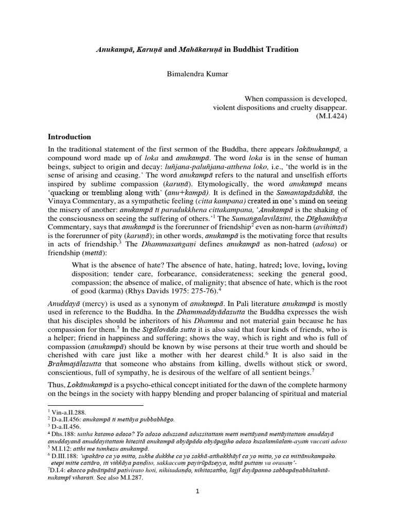 Anukampa Karua and Mahakarua in Buddhi | PDF | Bodhisattva | Indian ...