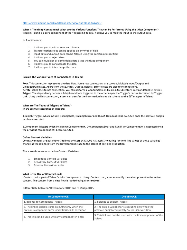 Talend Pdf Databases Sql 0788