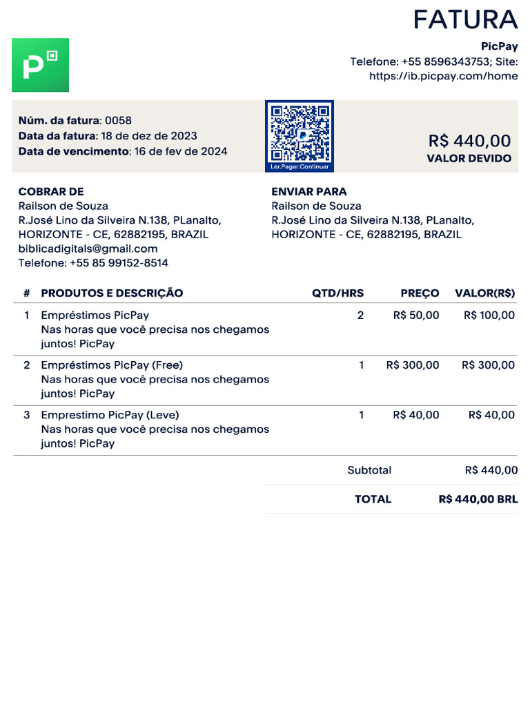 Invoice - 0058 | PDF