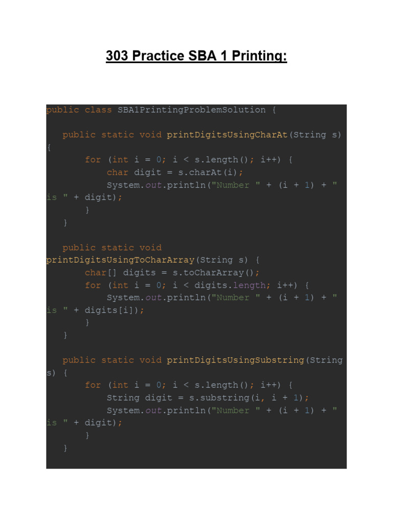 303 Practice SBA 1 Printing | PDF | Teaching Methods & Materials | Computers