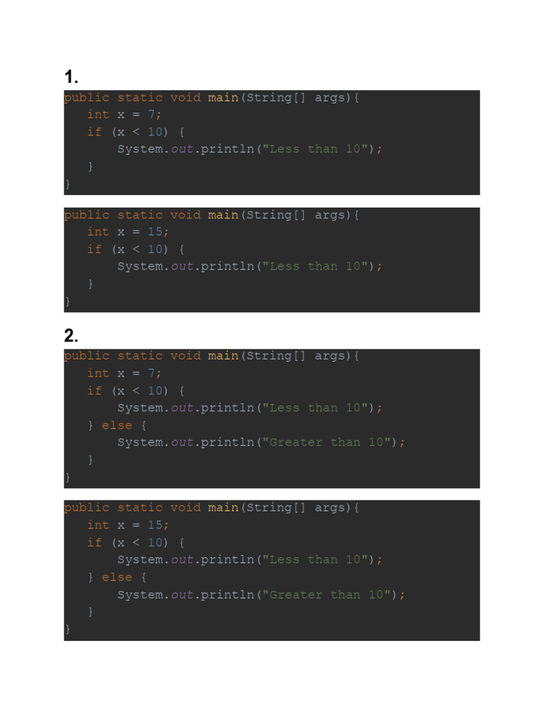 PA 303.4.1 - Practice Assignment Control Flow (Conditional) Statements ... PA 303.4.1 - Practice Assignment Control Flow (Conditional) Statements ...