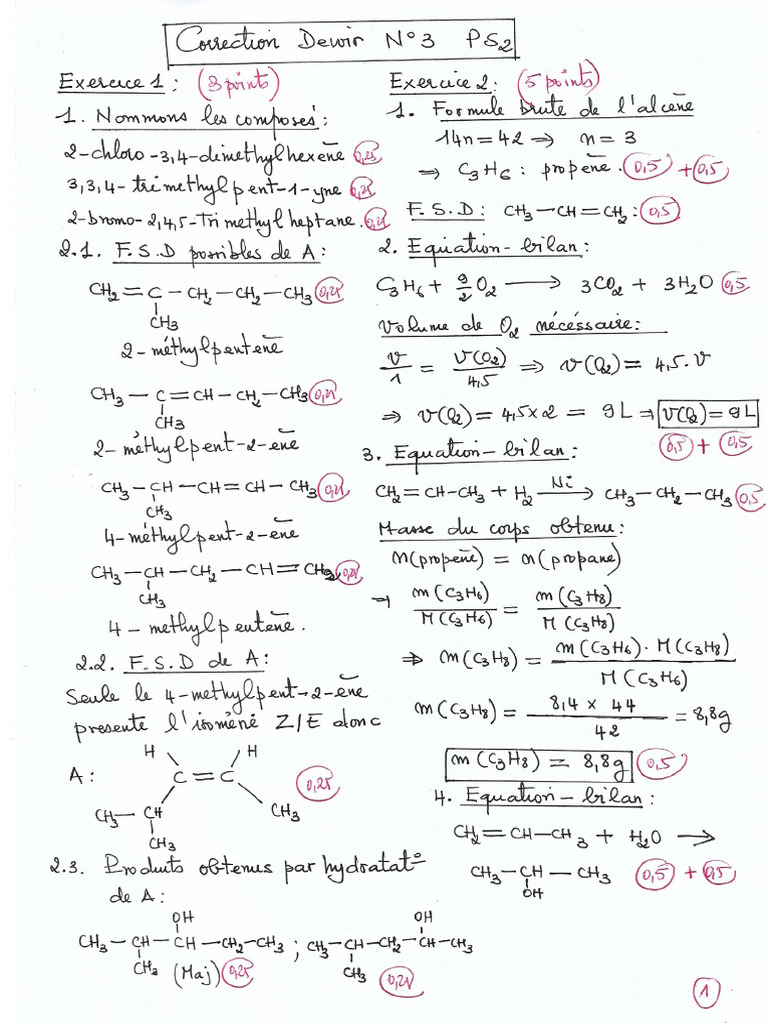 Correction Devoir 2 | PDF