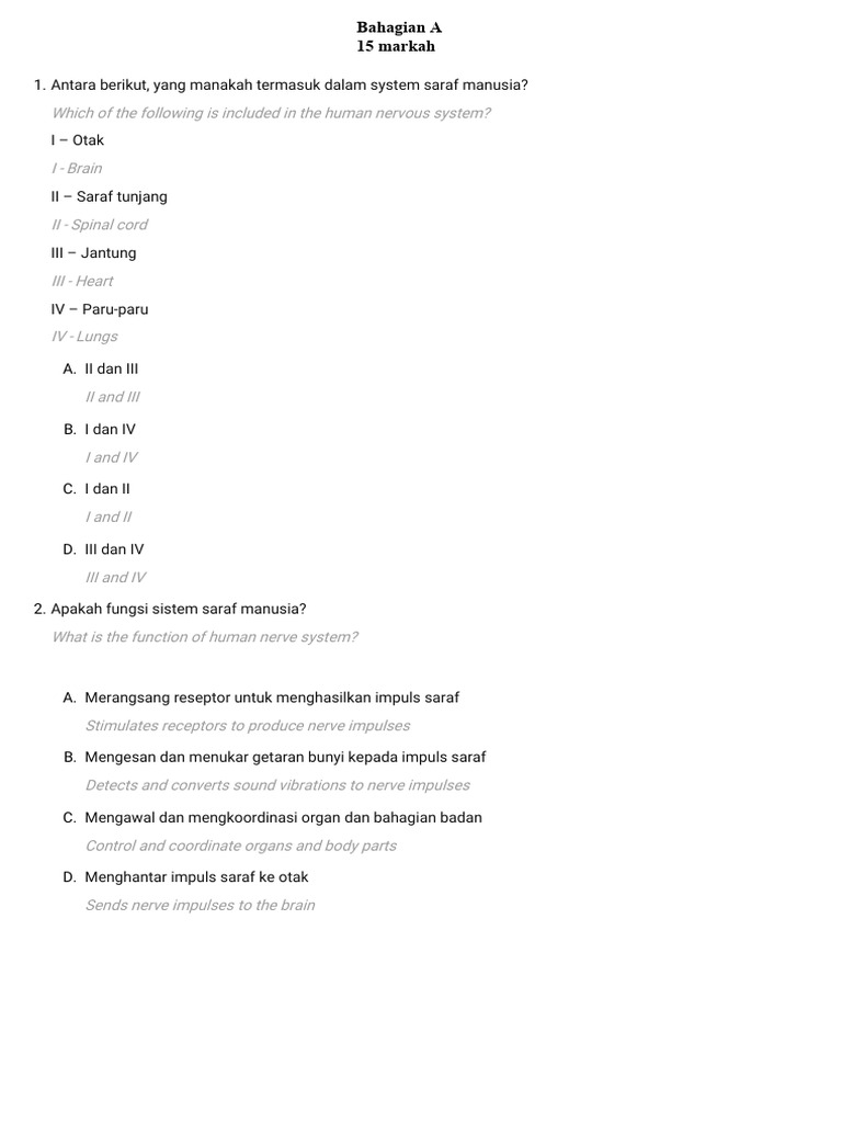 Arena Matriks Science Exam F3 Edited | PDF