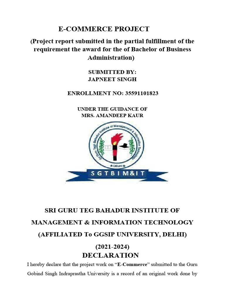 E Commerce | PDF | Html | Markup Language