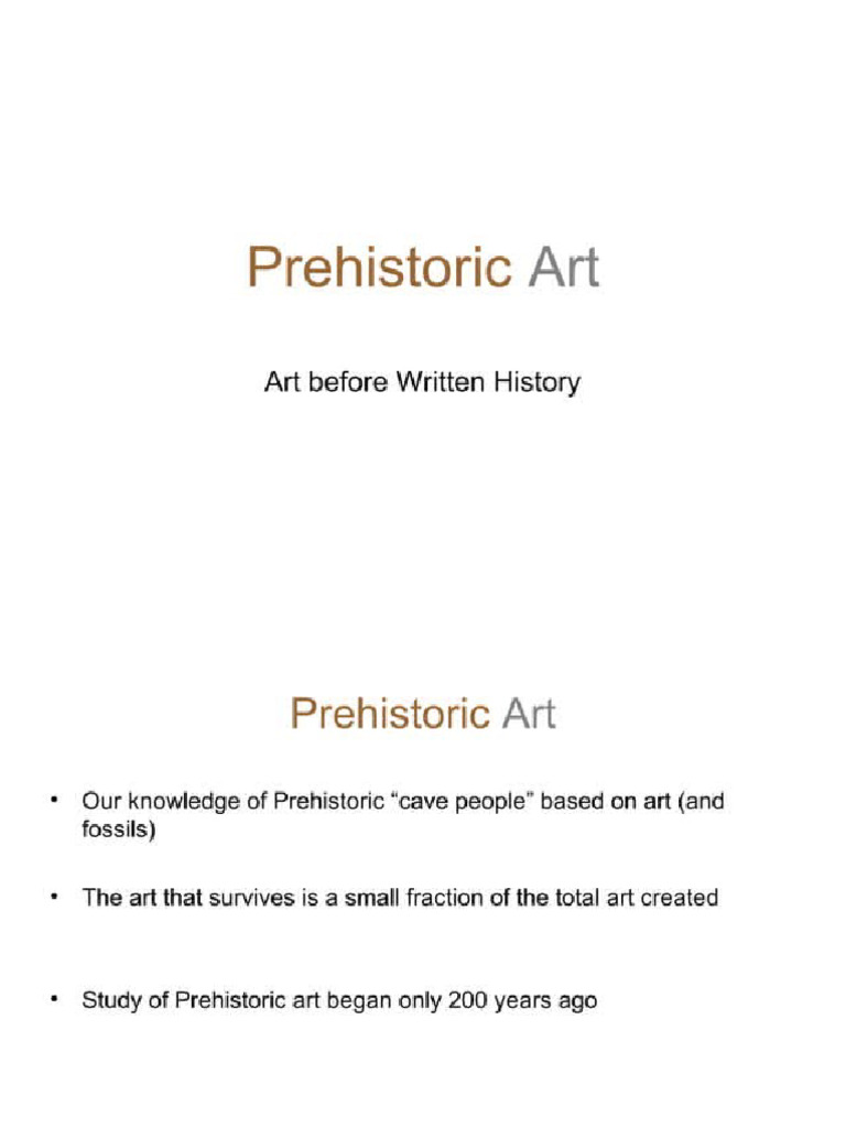 Prehistoric Art Pdf