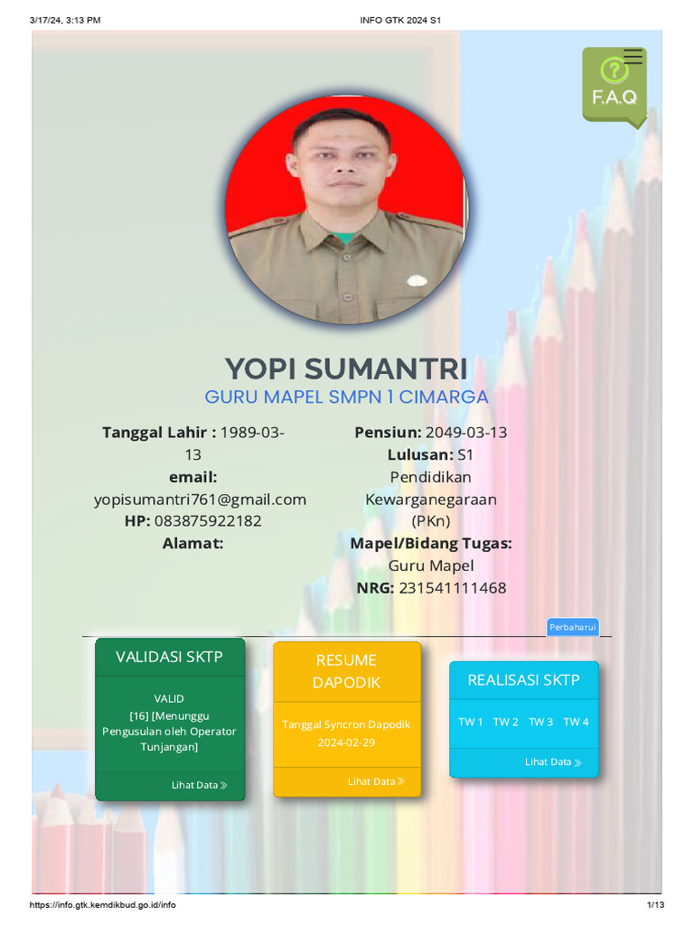 Info GTK 2024 S1 Yopi Sumantri | PDF