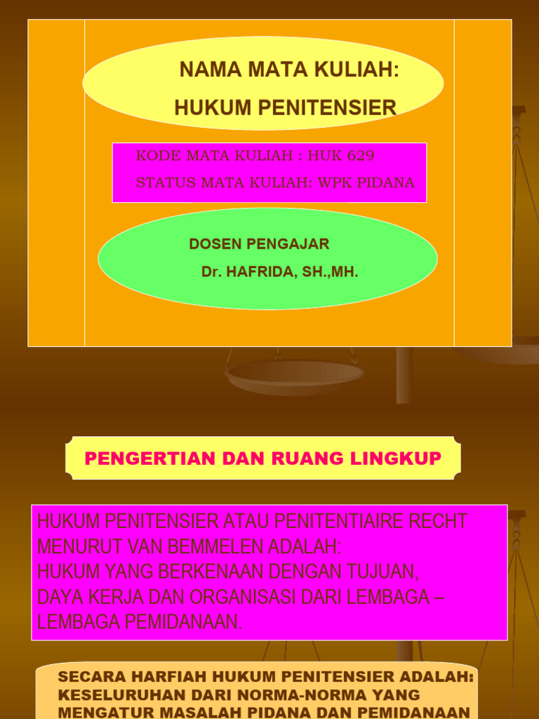 Hukum Penitensier: Teori dan Praktik | PDF | Ilmu Sosial | Hukum