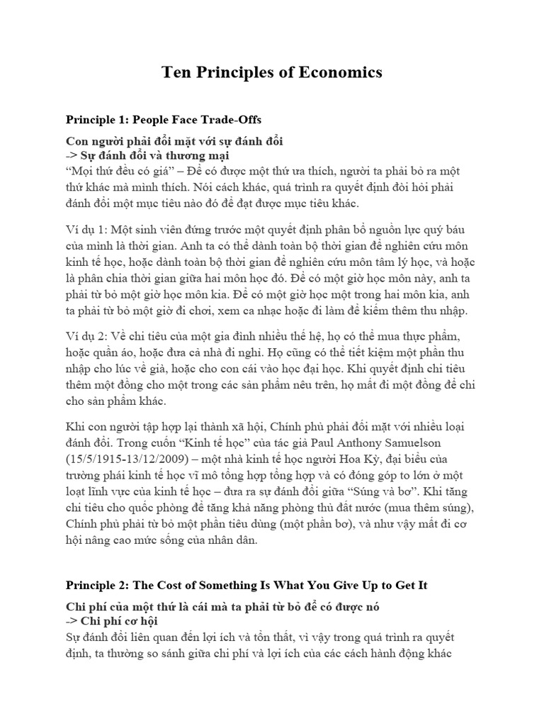 10 Principles of Economics | PDF
