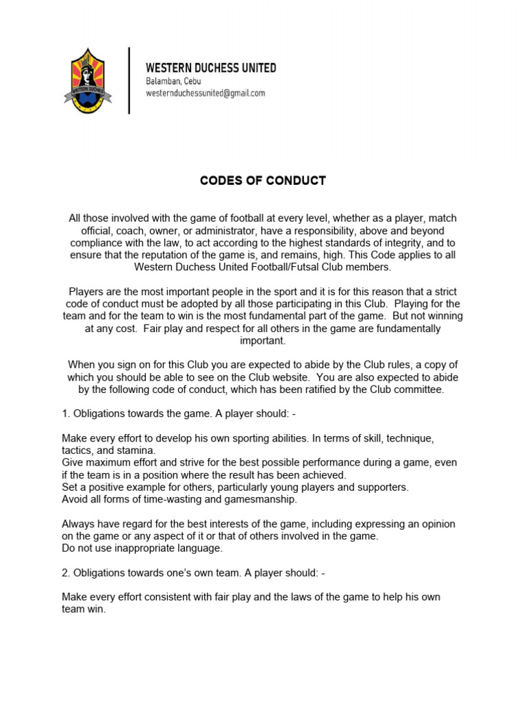 Codes of Conduct | Download Free PDF | Justice | Crime & Violence