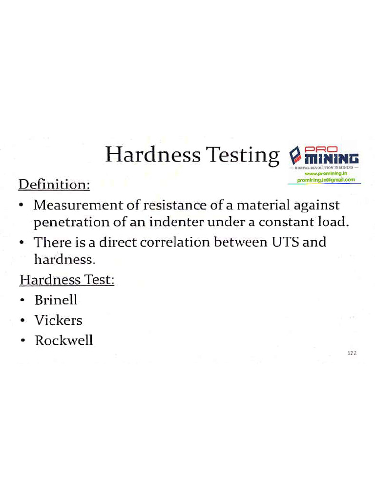 Material Hardness Testing | PDF