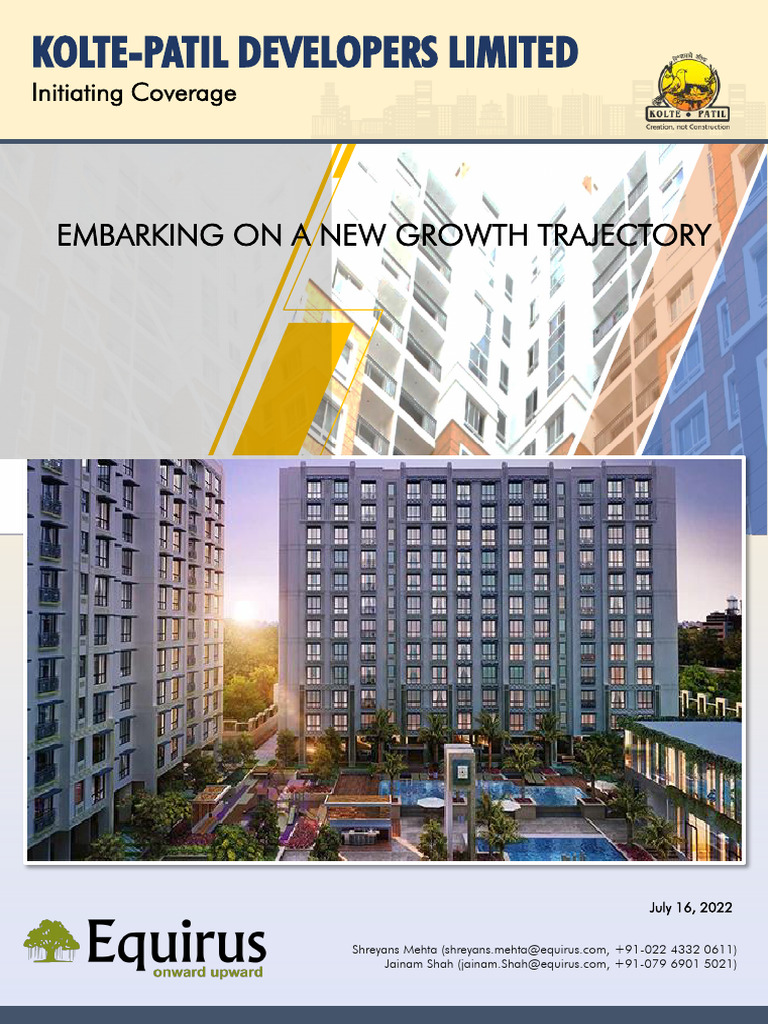 Kolte-Patil Developers Limited | PDF | Leverage (Finance) | Business Economics