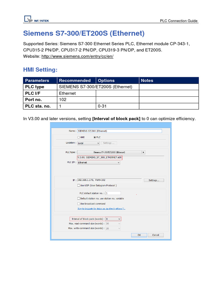 S7-300 Ethernet PLC Connection Guide | PDF | Bit | Cable Television