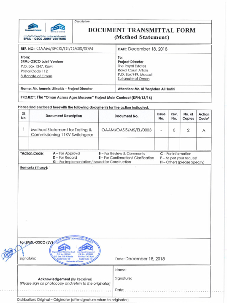 Method Statment For Testing And Commissioning 11kv Switchgear Pdf