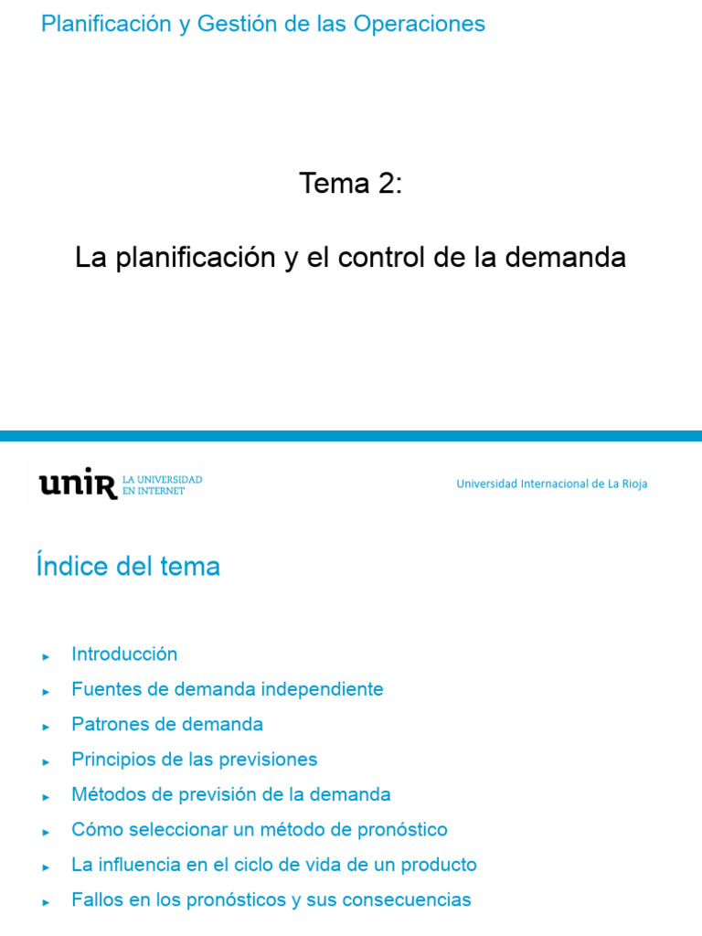 Tema 02 | PDF | Aleatoriedad | Demanda