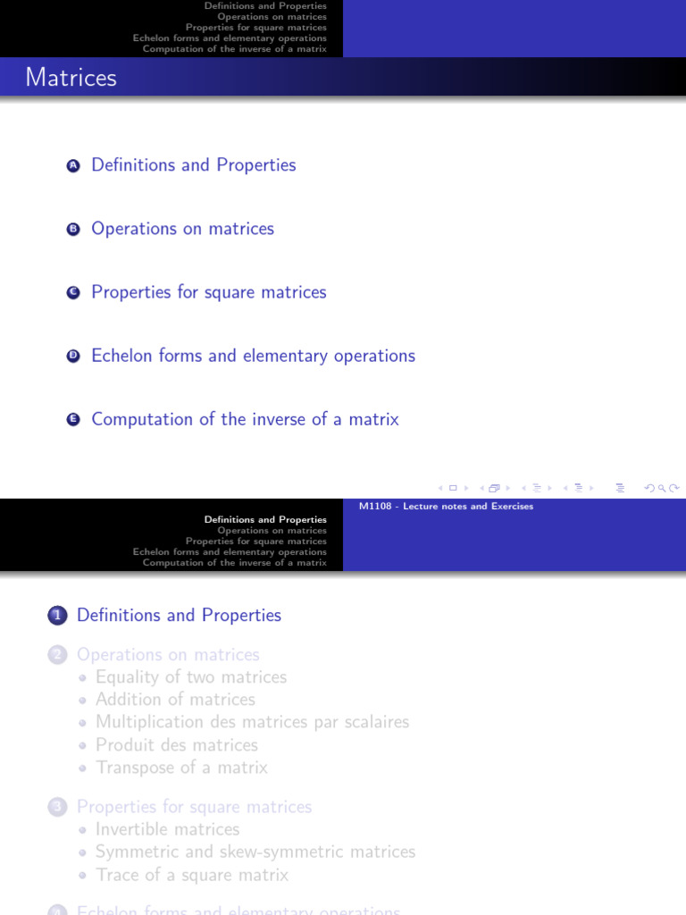 Matrix Pdf Matrix Mathematics Mathematical Objects