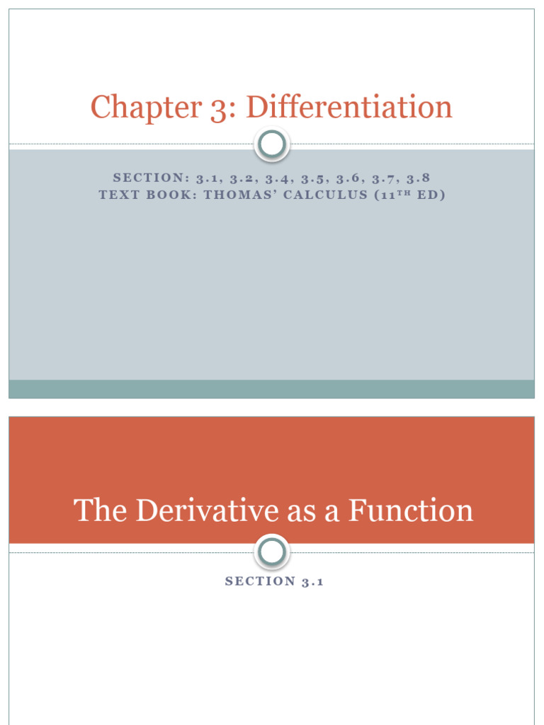 Differentiation and Its Rules | PDF | Derivative | Function (Mathematics)