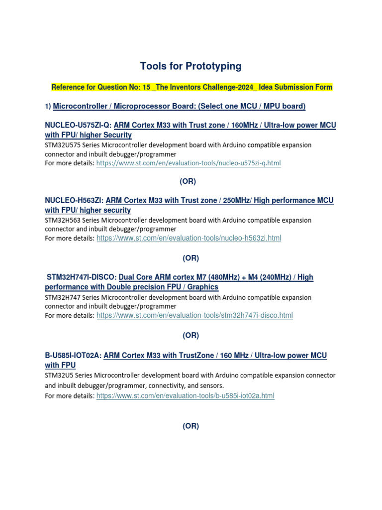 Prototyping Tools for Inventors 2024 | PDF | Integrated Circuit ...