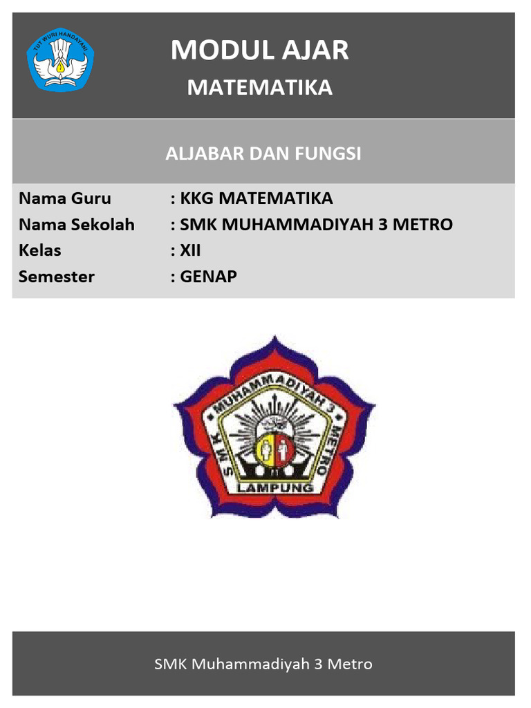 Modul Aljabar & Fungsi SMK XII | PDF | Karier & Perkembangan