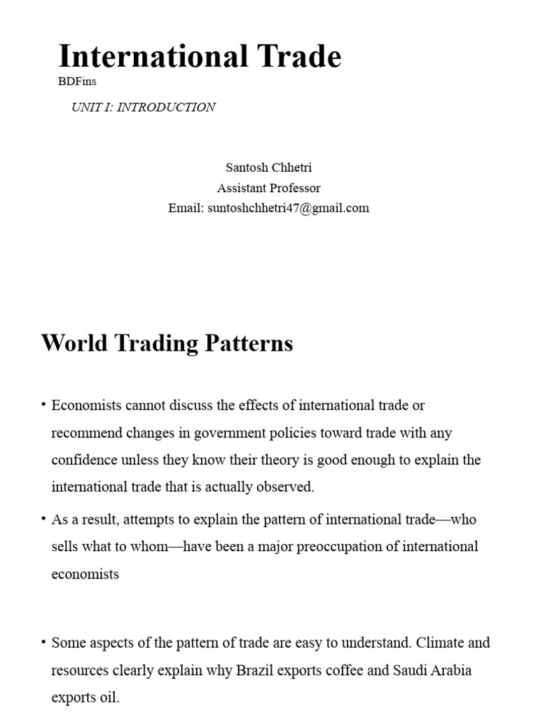 International Economics | PDF | Comparative Advantage | Economics International Economics | PDF | Comparative Advantage | Economics