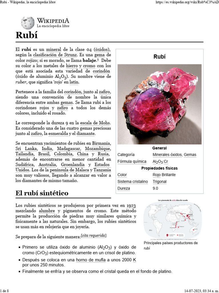 Rubí | PDF | Materiales