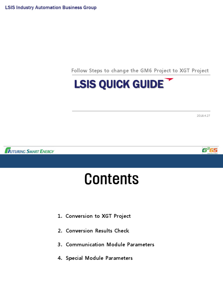 QuickGuide - GLOFA-GM To XGT | PDF | System Software | Software