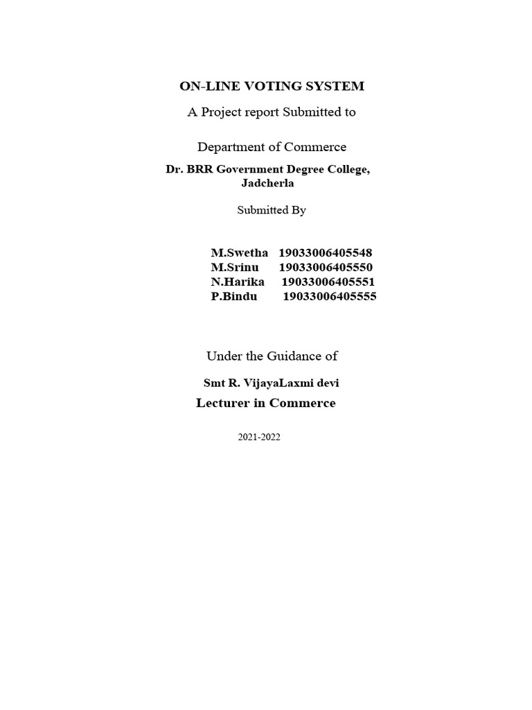 Online Voting System File | PDF | Websites | Php Online Voting System File | PDF | Websites | Php