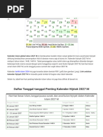 Kalender Islam Global Tahun 2028 M | PDF