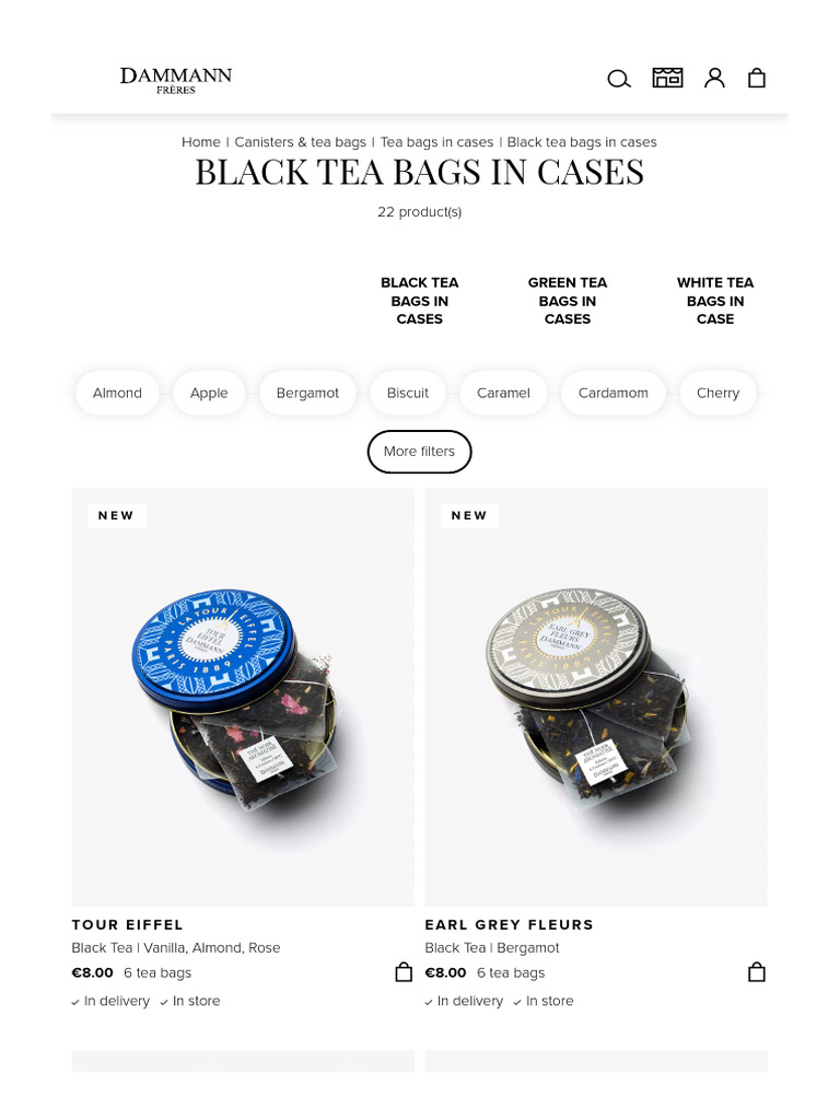 Black Tea Bags in Cases | PDF | Tea | Foods