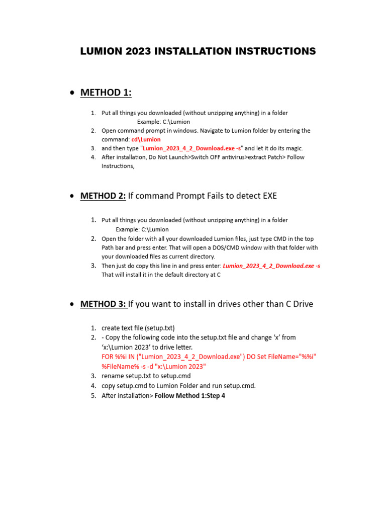 Instructions | PDF | Computers