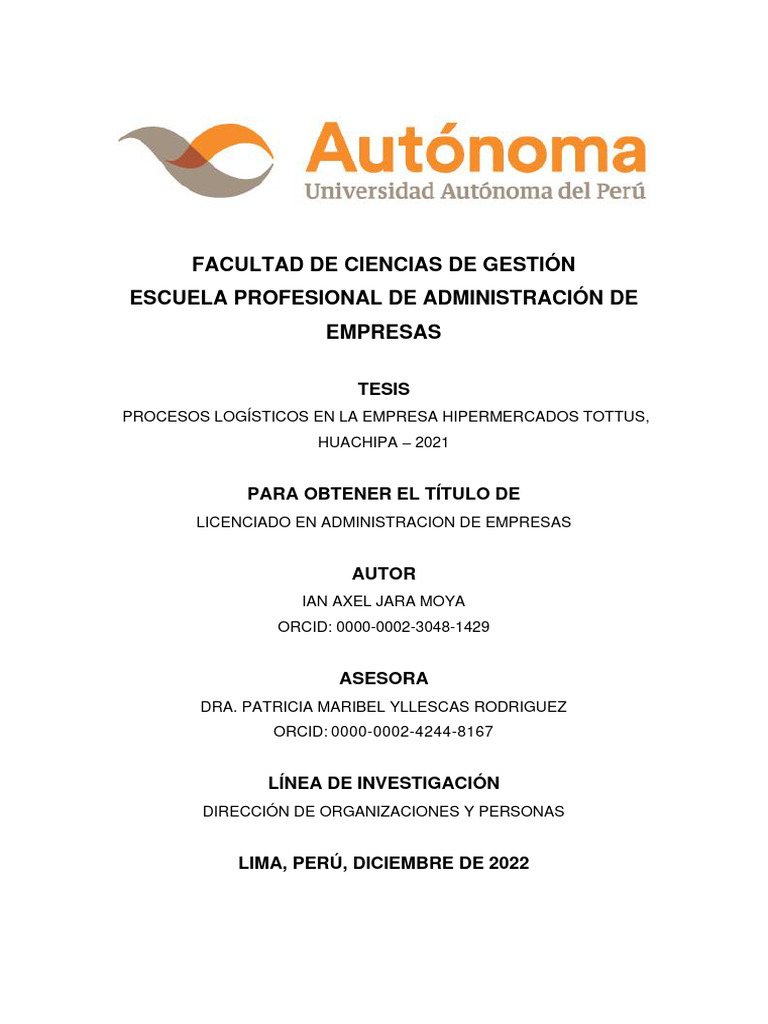 Jara Moya, Ian Axel | PDF | Logística | Business