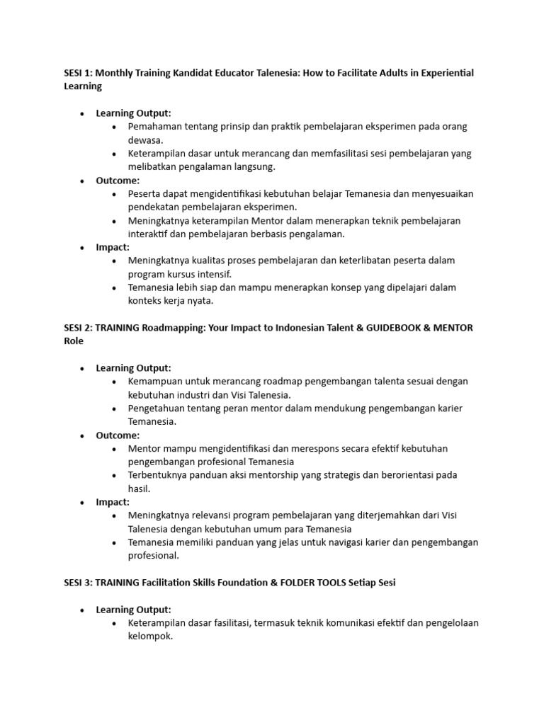 LEARNING OUTPUT OUTCOME IMPACT | PDF